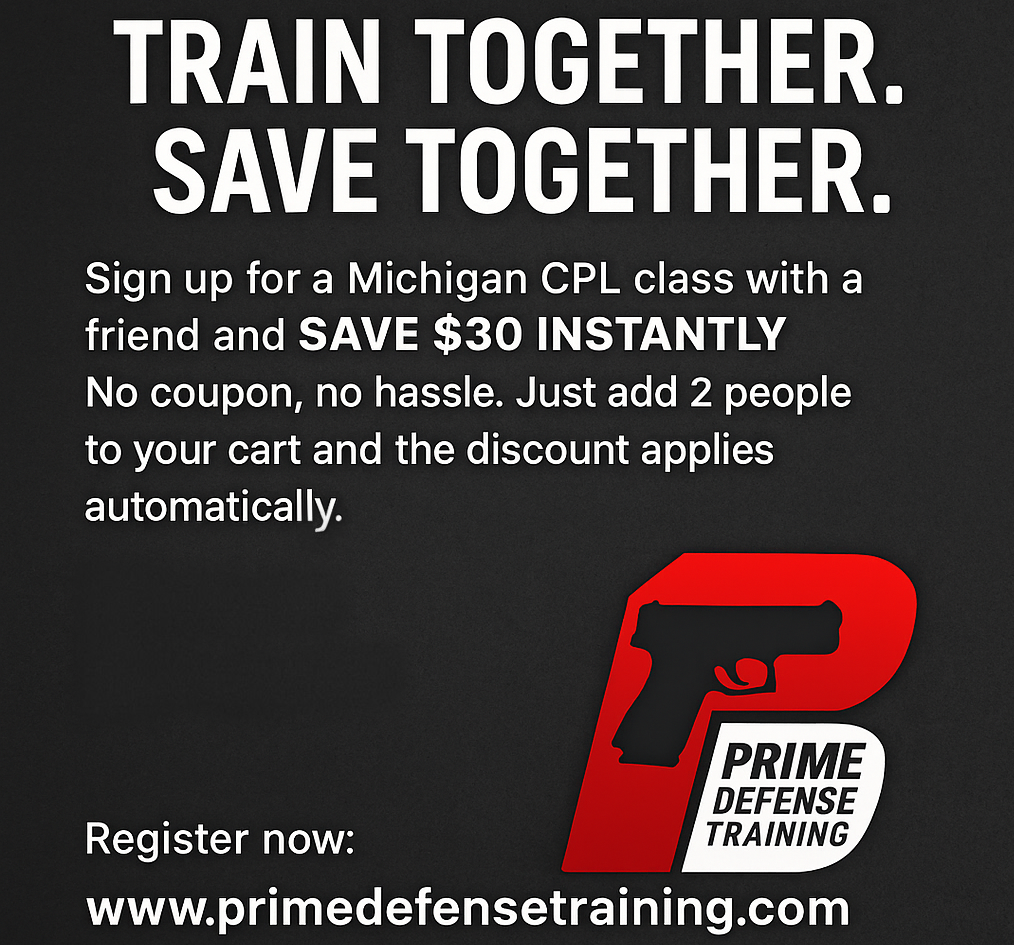 Michigan CPL Class | Prime Defense Firearms Training